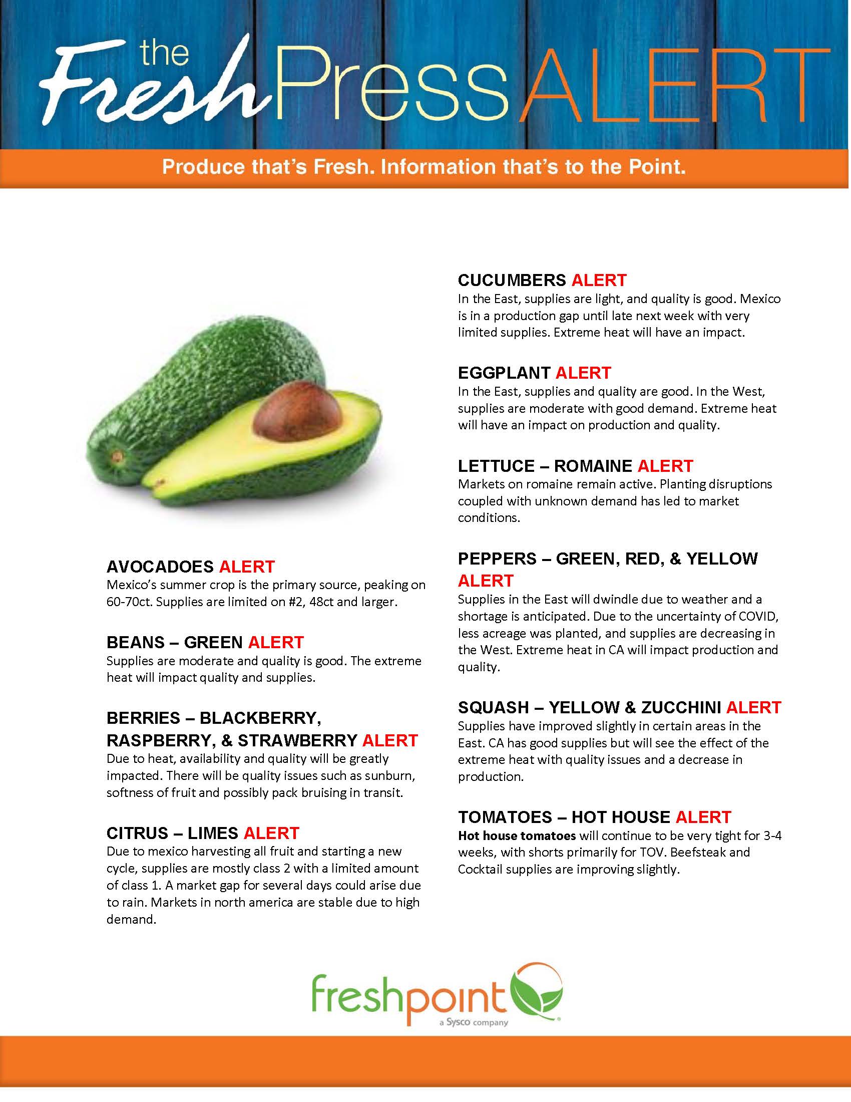 FreshPoint | FreshPress Weekly Market Report