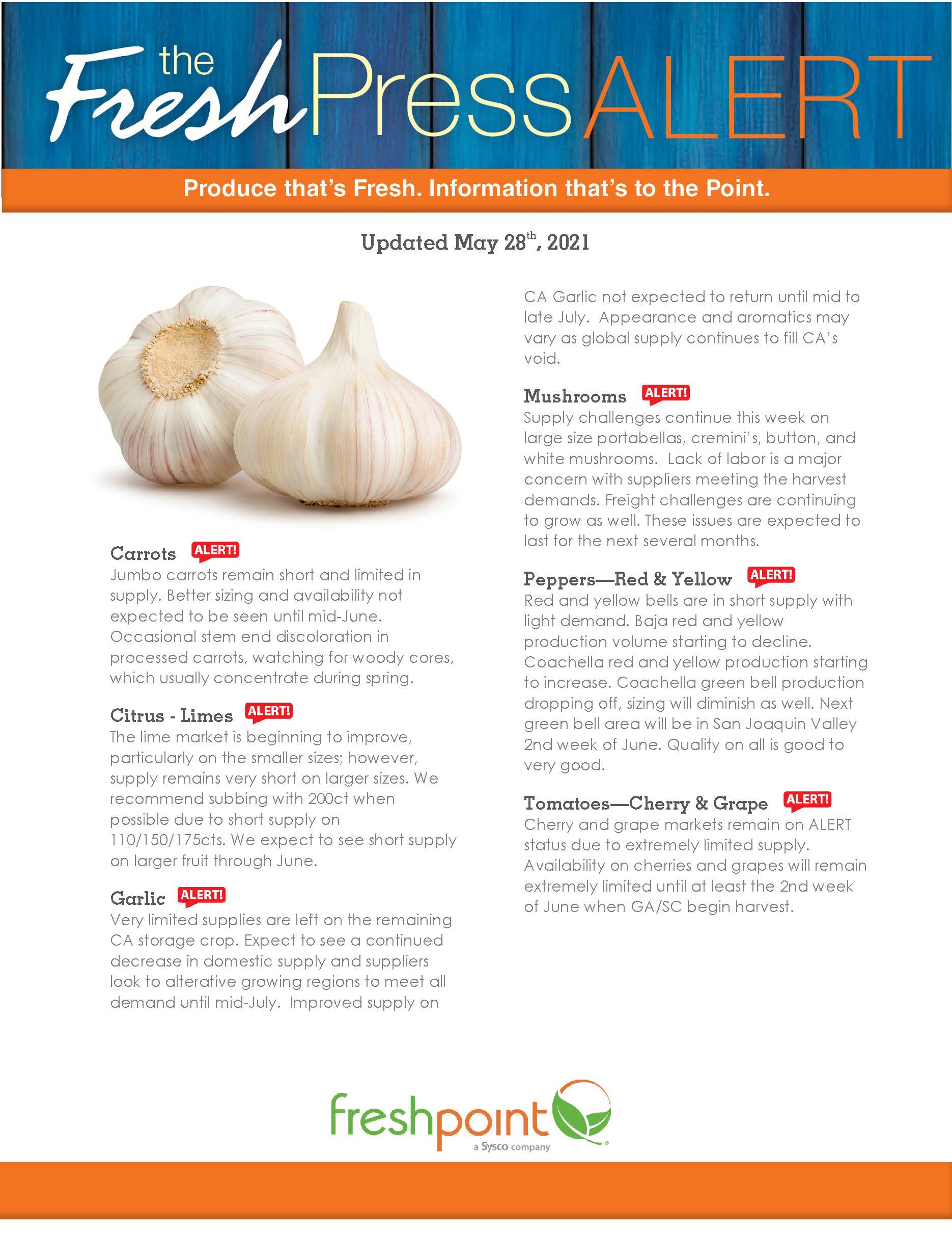 FreshPoint | FreshPress Weekly Market Report